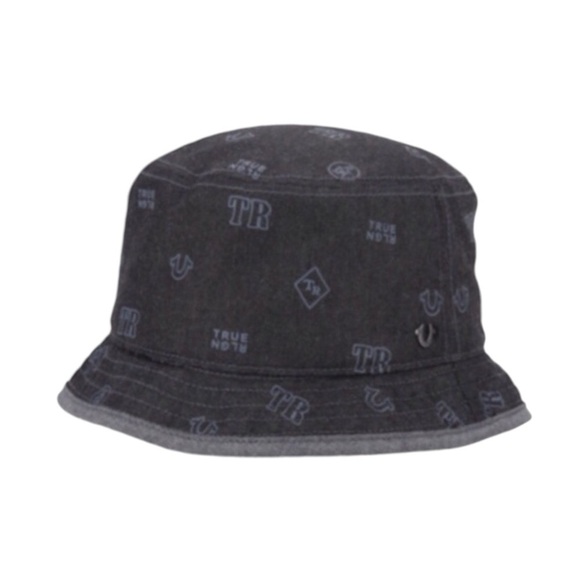 True Religion | Accessories | True Religion Monogram Denim Bucket Hat ...